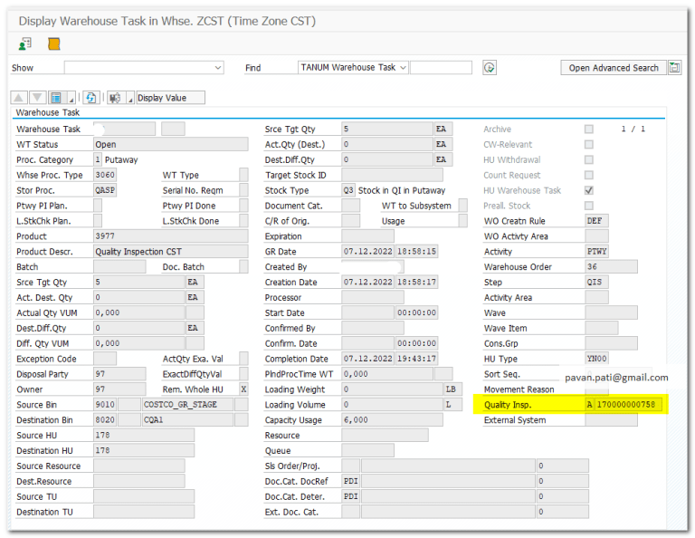 6. Quality Inspection – SAP Quick Guide
