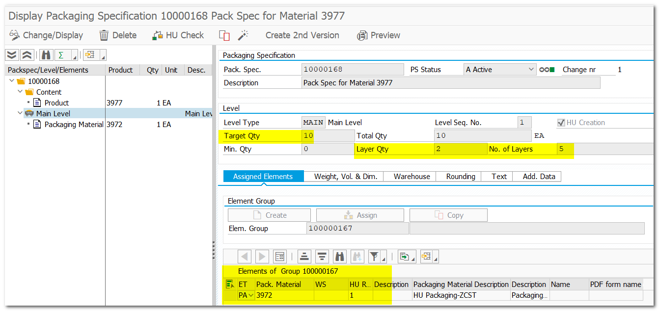 7. Package Specification – SAP Quick Guide