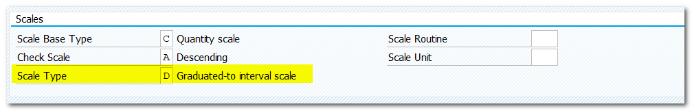 Pricing – Graduated-to interval scale – SAP Quick Guide