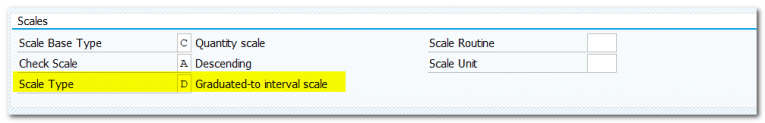 Pricing – Graduated-to interval scale – SAP Quick Guide