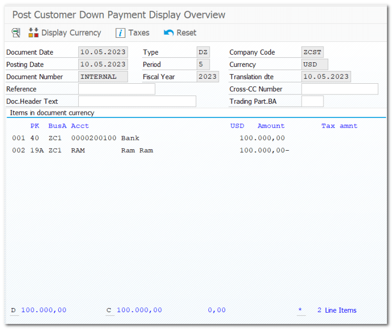 5.1. Advance Payment(Customer) – SAP Quick Guide