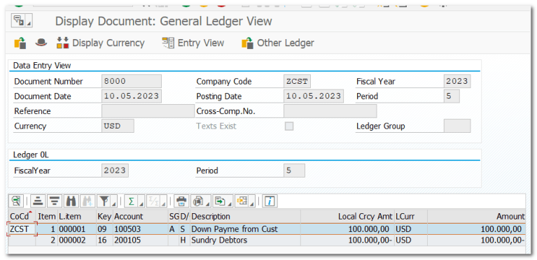 5.1. Advance Payment(Customer) – SAP Quick Guide