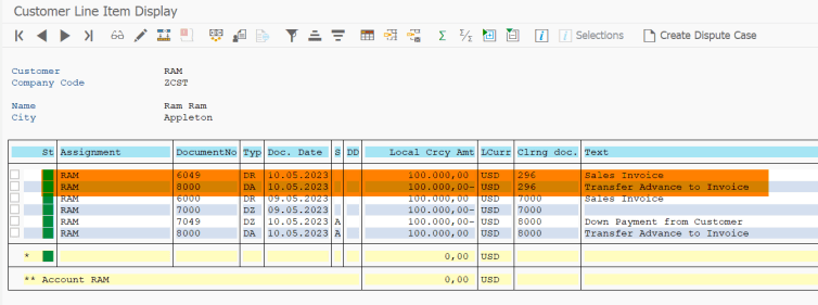 5.1. Advance Payment(Customer) – SAP Quick Guide