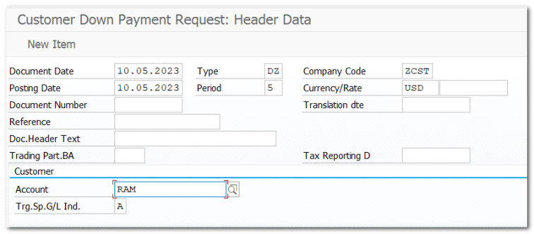 5.1. Advance Payment(Customer) – SAP Quick Guide